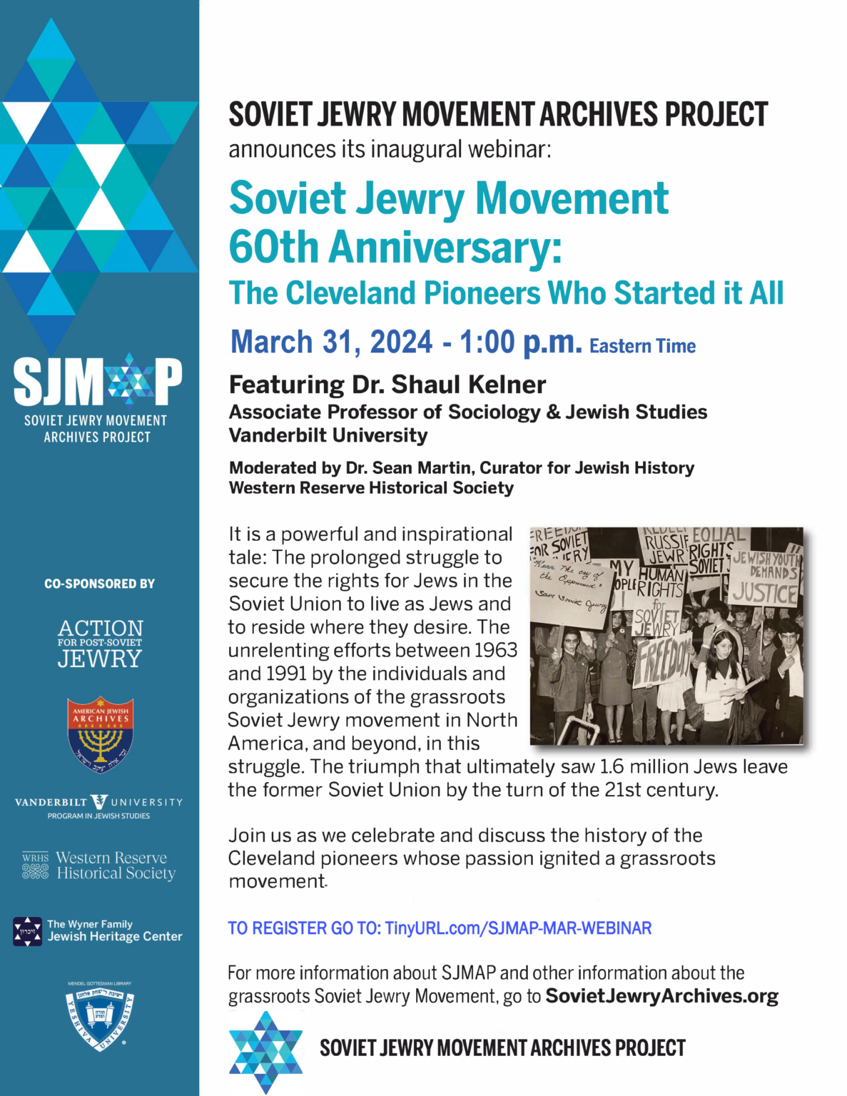 60th Anniversary Webinar - Soviet Jewry Movement Archives Project